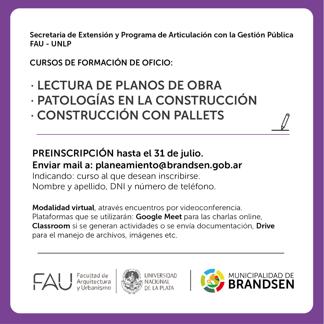 Cursos de formación de oficios | PORTAL INFOBRANDSEN Cursos de formación de oficios | PORTAL INFOBRANDSEN